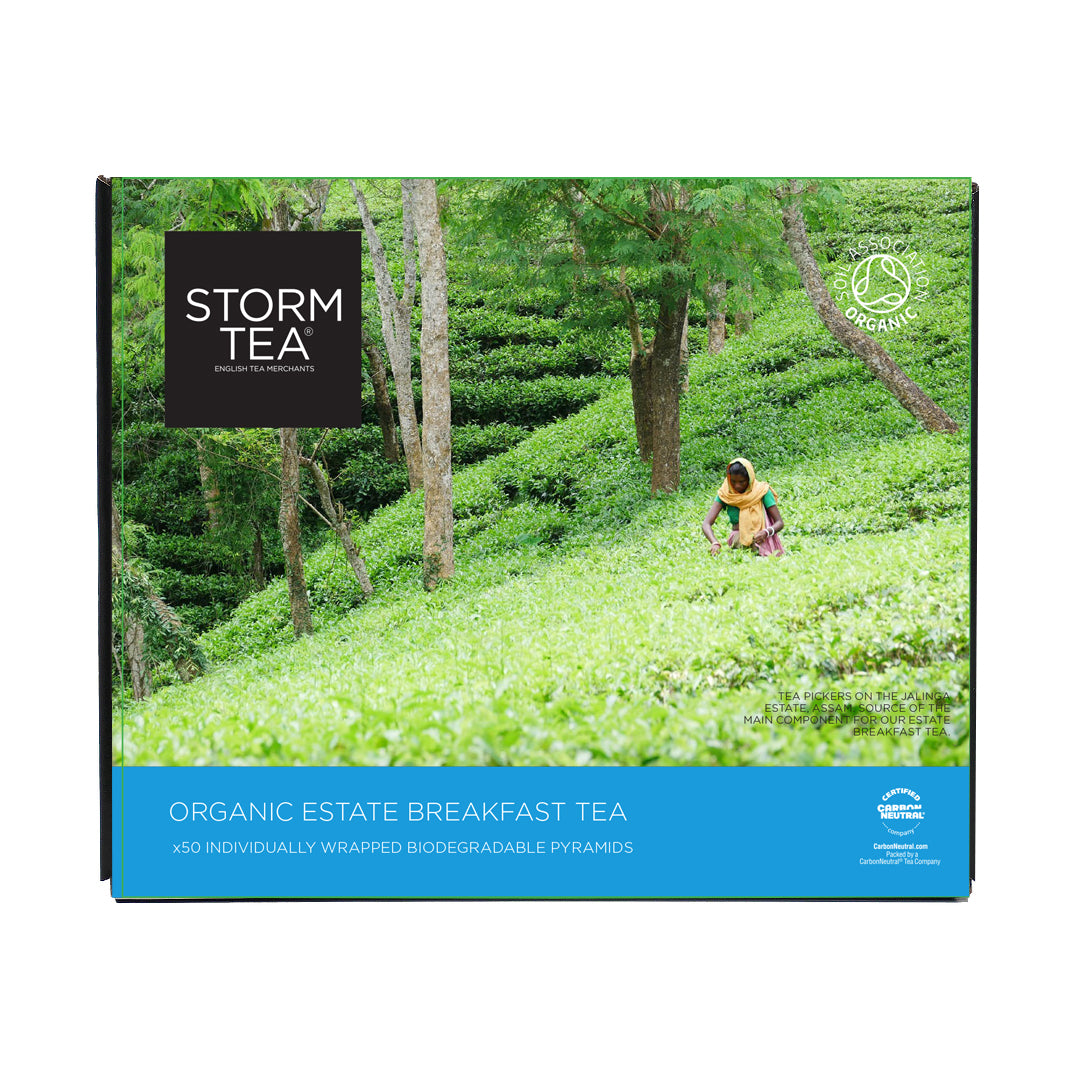 Organic Estate Breakfast Tea - Individually wrapped pyramids– Gold Box ...